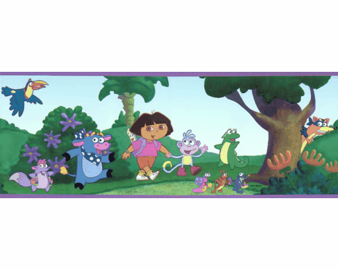 Dora the Explorer and Friends Wallpaper Border NK2100b CLEARANCE ...