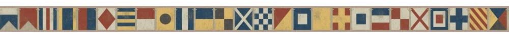 879351 Nautical Sailing Flags Wallpaper Border NY4843bd CLEARANCE ...