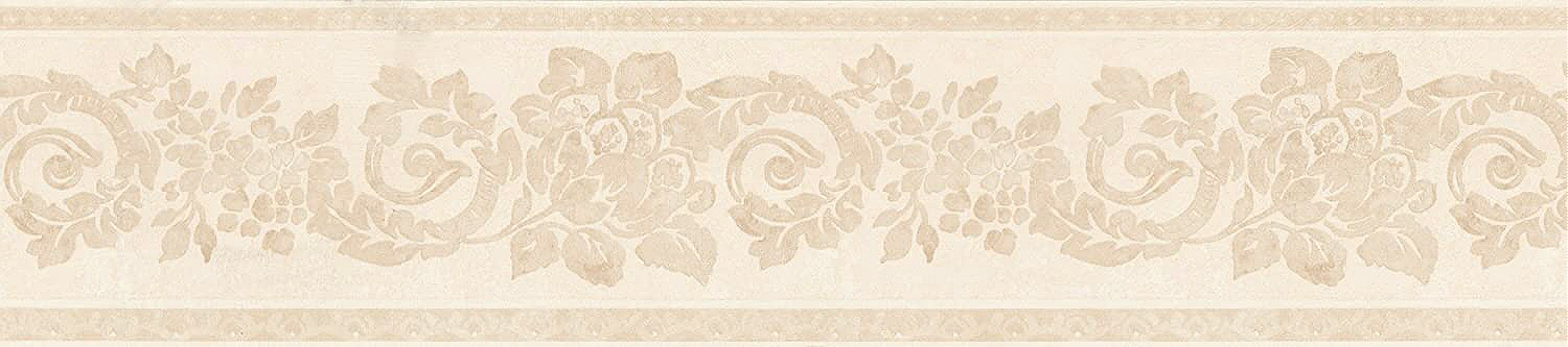 879774 Textured Floral Scroll Wallpaper Border 449b01438 CLEARANCE ...