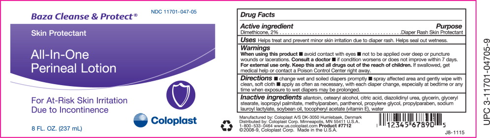 Coloplast Baza Cleanse and Protect Perineal Lotion, 8 oz, # 7712