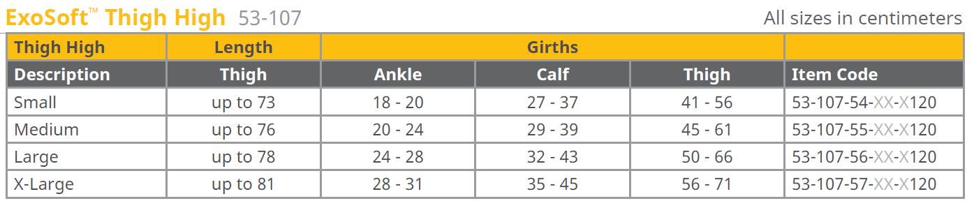 ExoSoft Thigh High Compression Stockings (20-30mmHg) by Solaris (L&R)