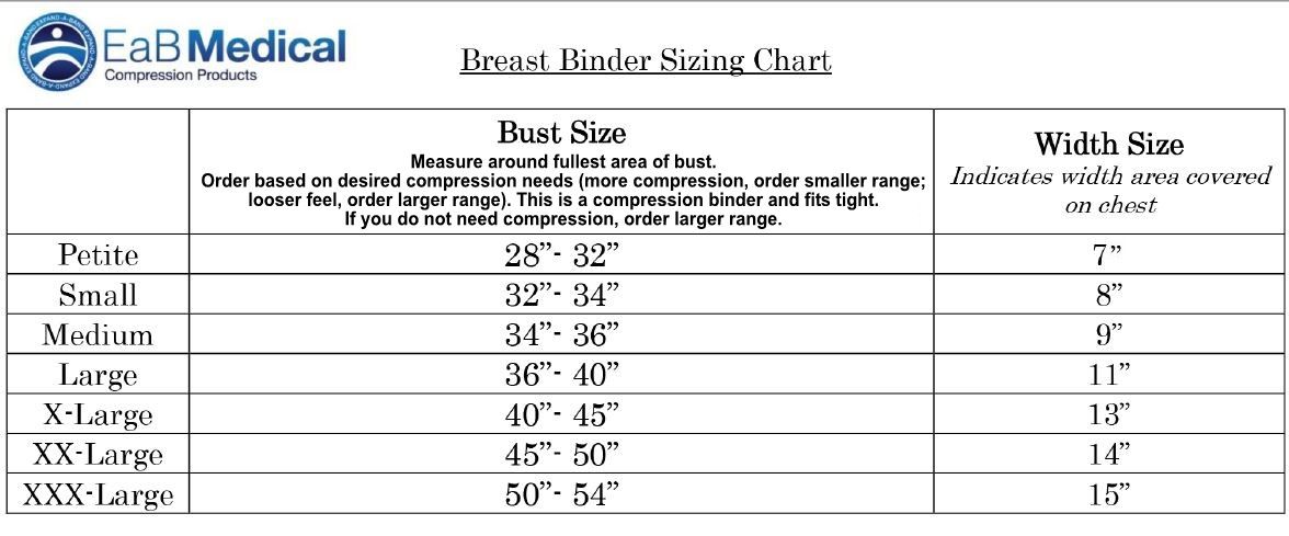 Expand-A-Band Post-Surgical Breast Binder for Women, Lined