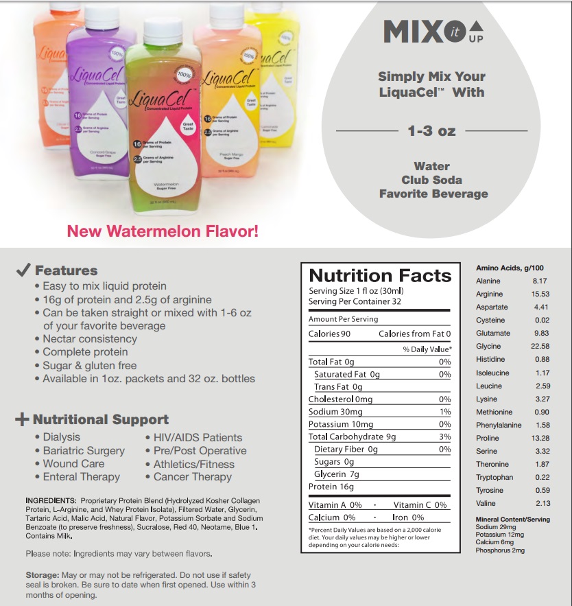 LiquaCel Liquid Protein Supplement, 32oz