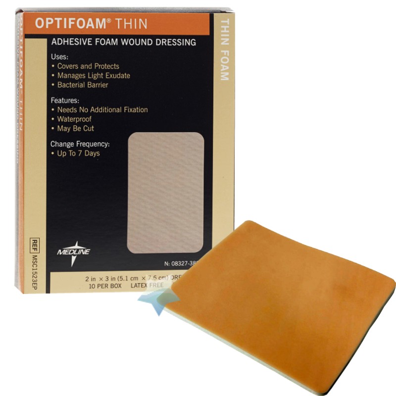 Optifoam Thin Foam Wound Dressings by Medline