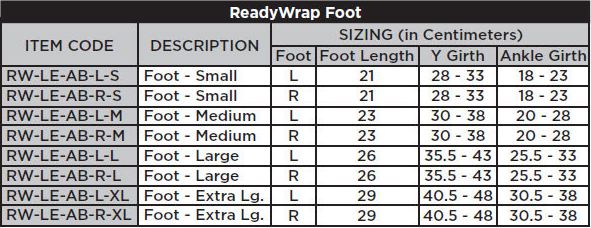 L&R Ready Wrap Foot Compression Wrap, ReadyWrap