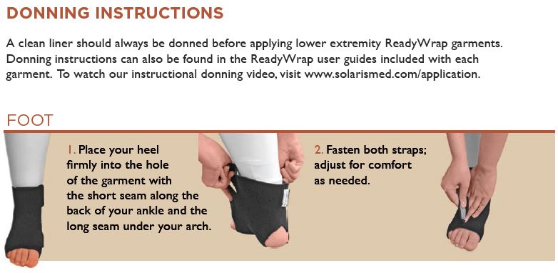 L&R Ready Wrap Foot Compression Wrap, ReadyWrap