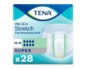 TENA ProSkin Stretch Super Briefs, Fully Breathable Adult Incontinence ...
