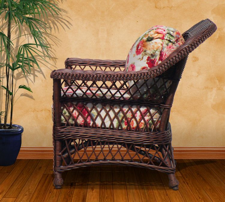 BHAC Bar Harbor Wicker Arm Chair
