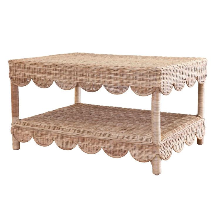 3104 Wicker Cocktail Table