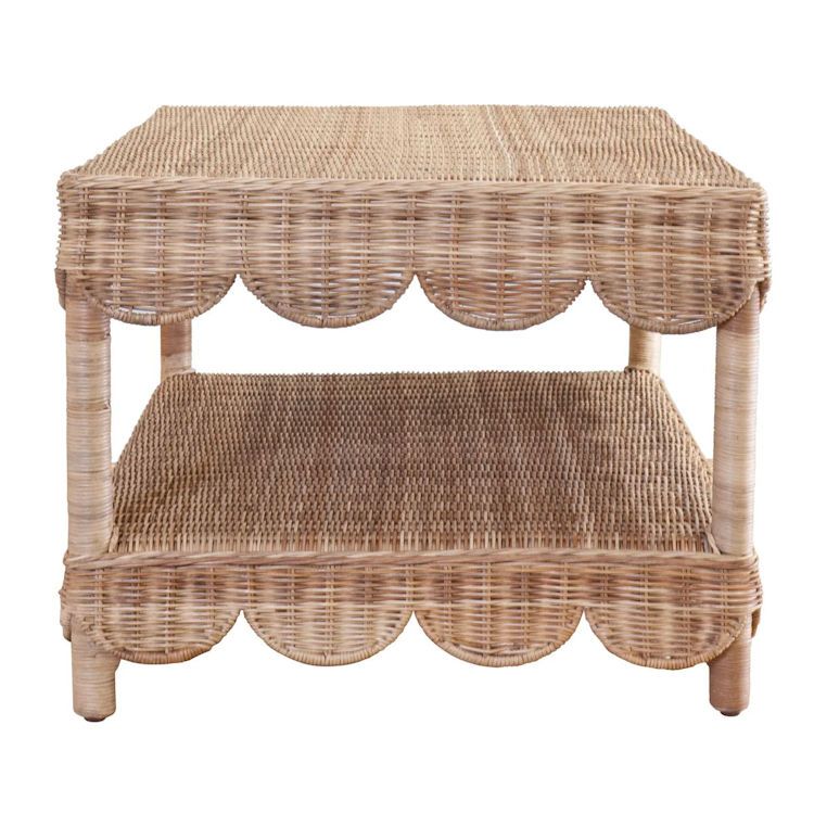 3104 Wicker Cocktail Table