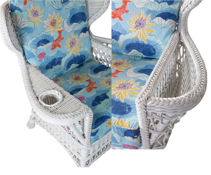 CC-WR Concord Wingback Wicker Rocking Chair