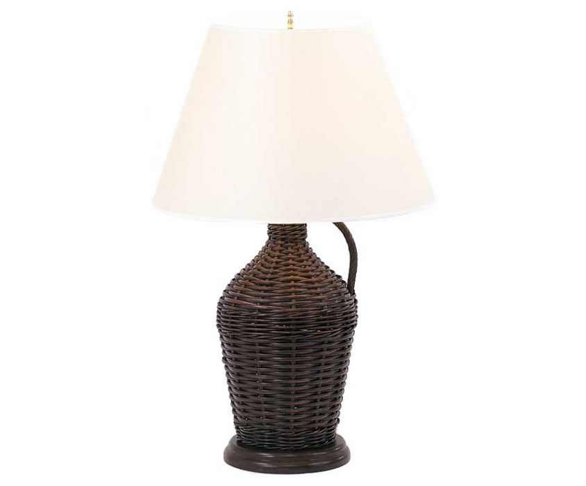 Jug Rattan Table Lamp
