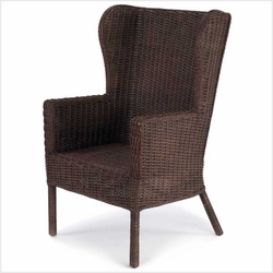Wingback Wicker Chairs