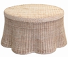7011 Scallop Wicker Coffee Table