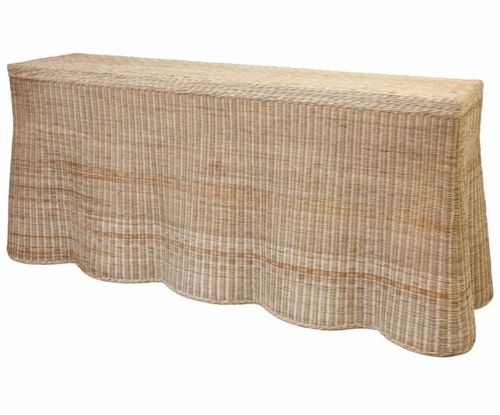 Scalloped Console Table
