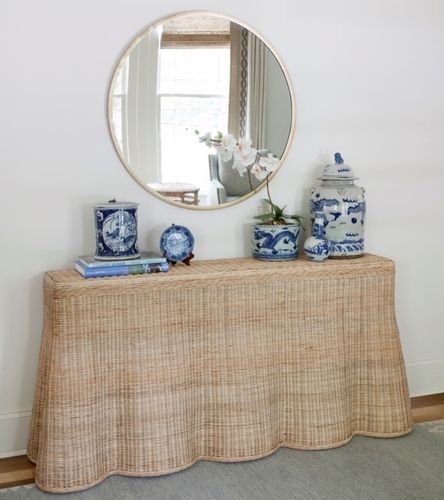 Scalloped Console Table