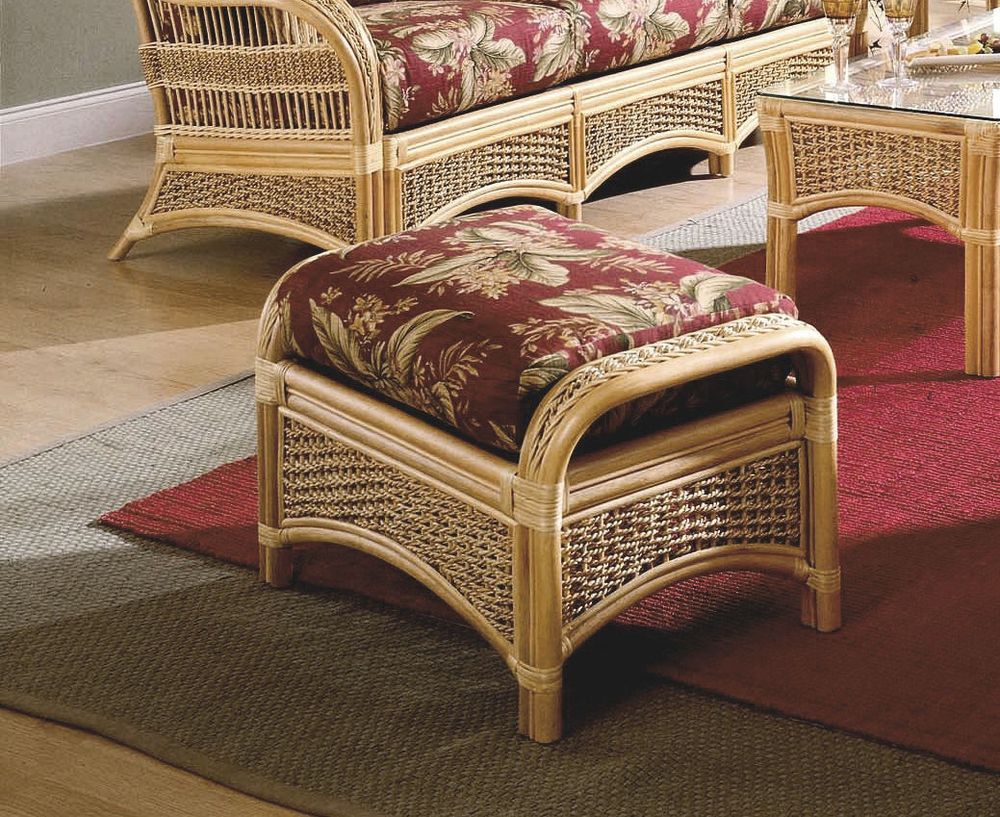 SIO Spice Island Rattan Ottoman