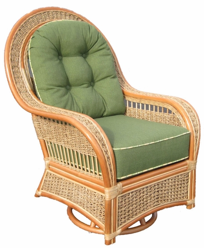 SISR Spice Island Rattan Swivel Rocker