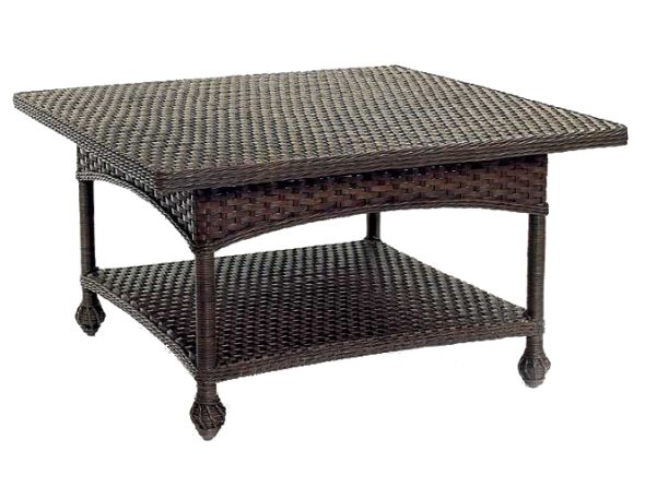 6104 Square Wicker Cocktail Table