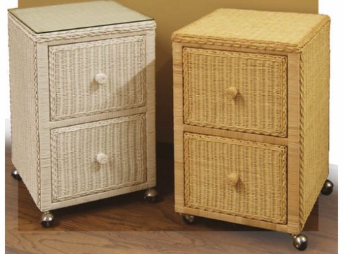 FC30 Drawer Wicker Filing Cabinet