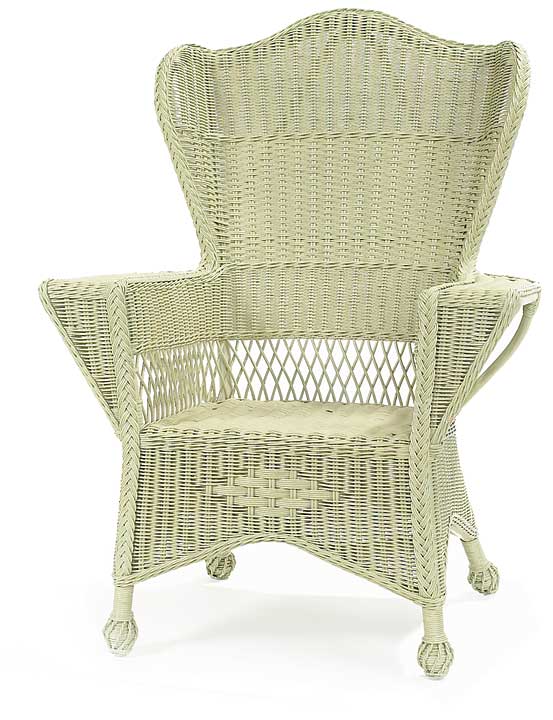 7505 Wingback Wicker Chair