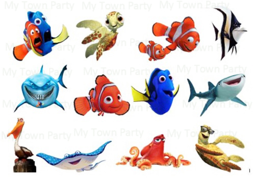 Finding Nemo Dory Cupcakes