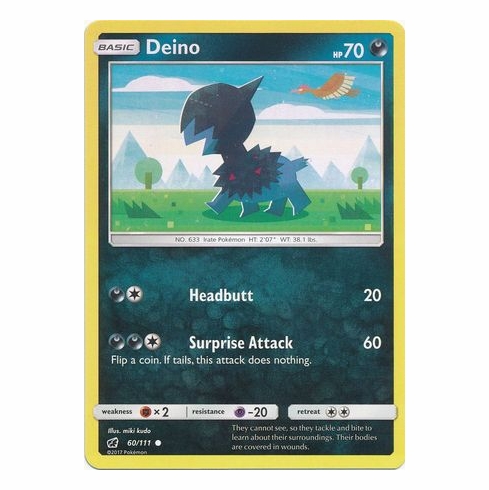 Pokemon Deino Card