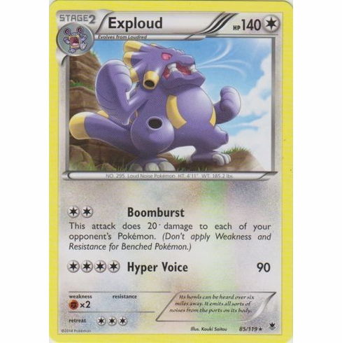 Pokemon Exploud Card
