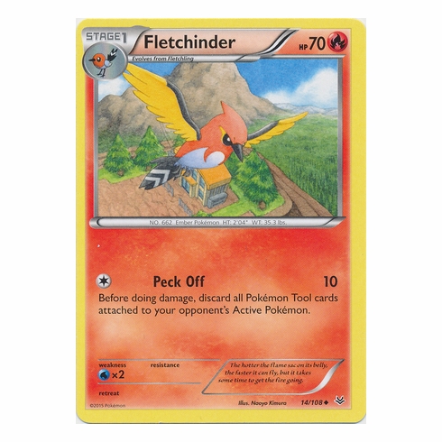 Pokemon Fletchinder Card
