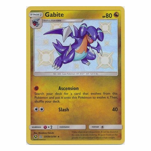 Gabite Pokemon Card