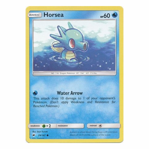 Pokemon Horsea Card