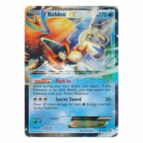Pokemon Keldeo Ex Card