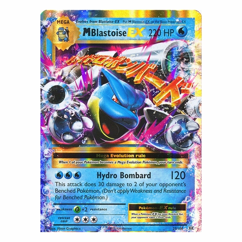 Pokemon Mega Blastoise Ex Card
