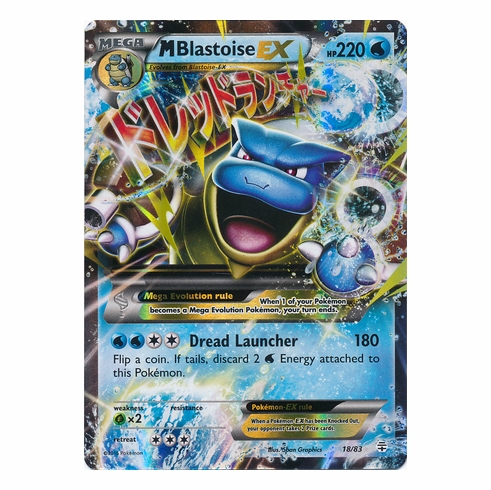 Pokemon Mega Blastoise Ex Card