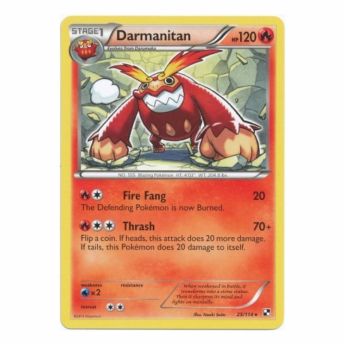 Pokemon Darmanitan Card