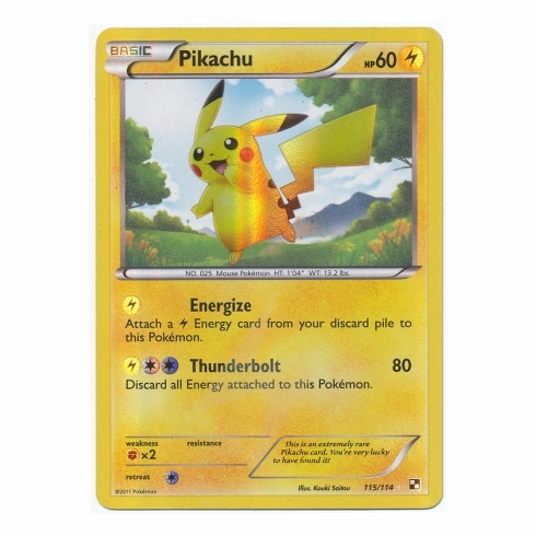 Pokemon Black And White Pikachu