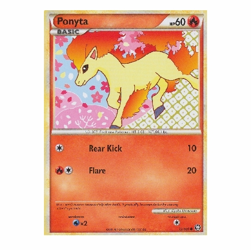 Ponyta Pokemon Card