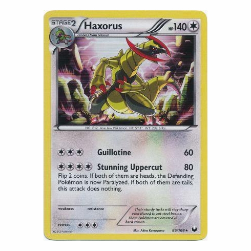 Haxorus Ex Card