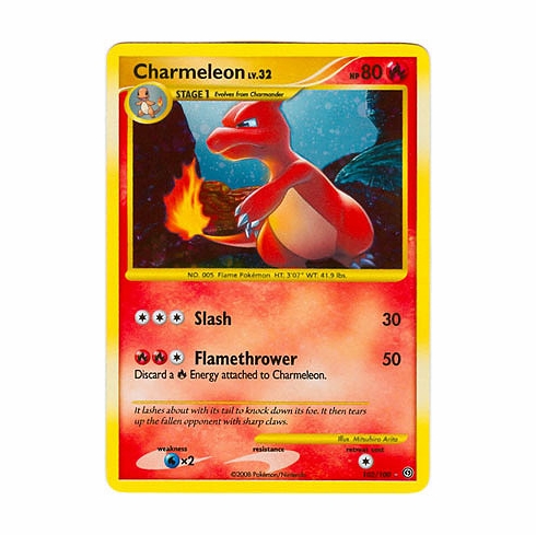 Pokemon Charmeleon Card