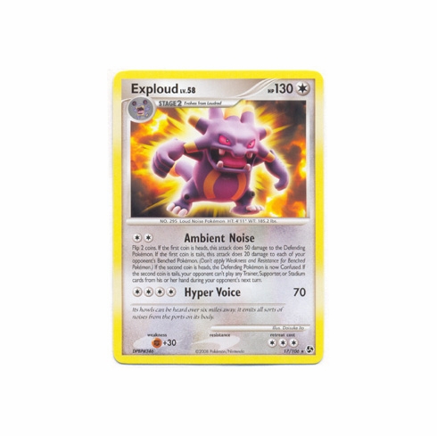 Pokemon Exploud Card