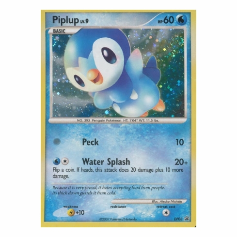 Pokemon Piplup Card