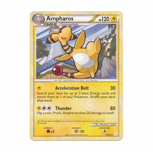 Ampharos Pokemon Card