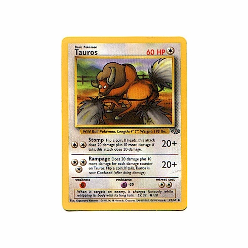 Pokemon Tauros Card