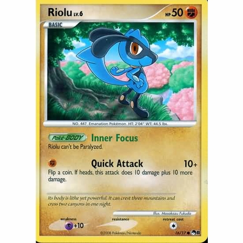 Pokemon Riolu Card