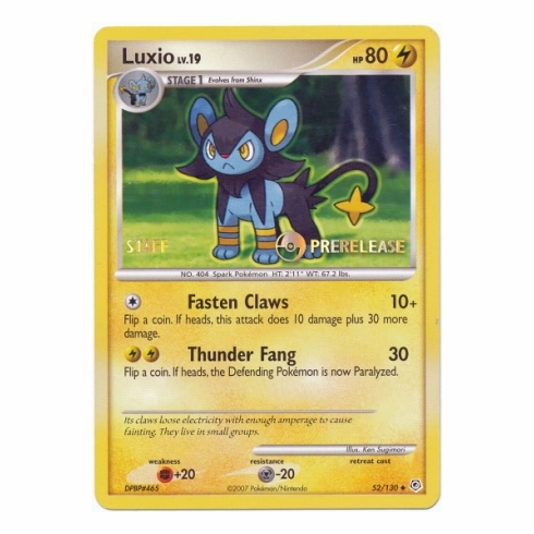 Luxio Pokemon Card
