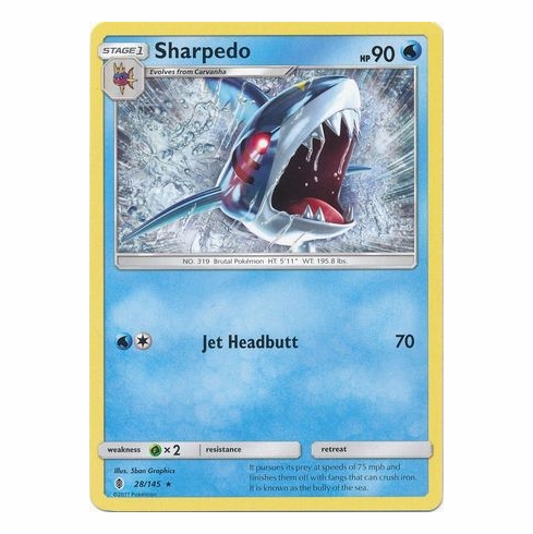 Pokemon Sharpedo Card