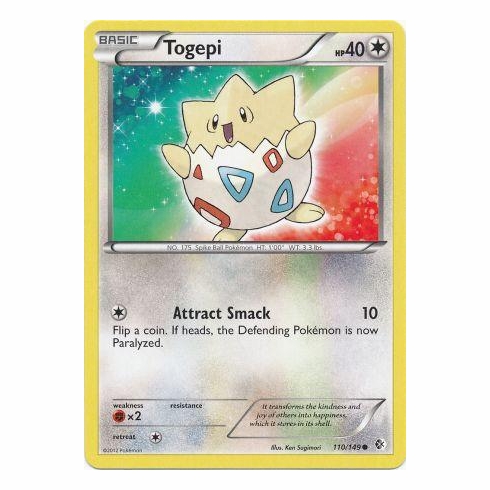 Pokemon Togepi Card