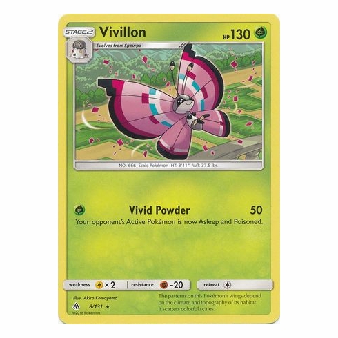 Vivillon Pokemon Card