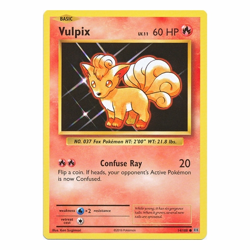 Vulpix Pokemon Card