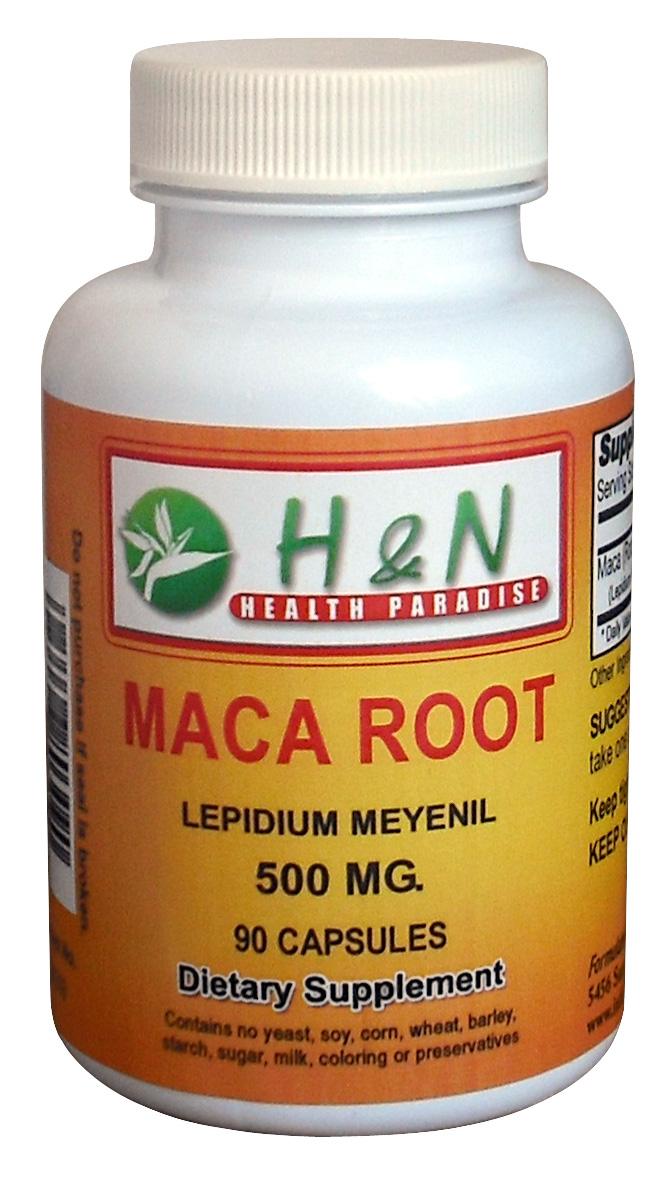 H&N Maca Root 500 mg 90 Caps - H&N Health Paradise